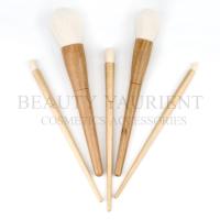 China Wooden Ferrule Handle High End Makeup Brush Set Long Lasting 190g for sale