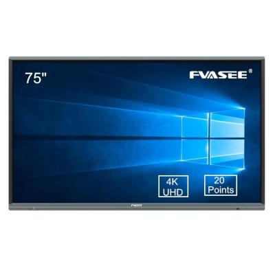 China FVASEE 75 Inch Interactive Display 4K UHD Touchscreen for Business Conference for sale