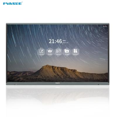 China FVASEE 65 Inch 4K Interactive Touch Screen Panel 20 Point IR Smart Board for Education and Conference for sale