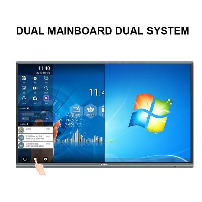 China 65 Inch Interactive Touch Board Smart Whiteboard for School Education 4K LED Display for sale