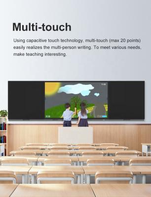 China Interactive Smart Nano Black Board With 75 86 Inch Touch Screen For Education Classroom for sale