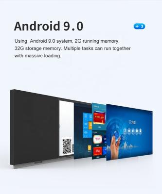 China Interactive Smart Nano Black Board With 75 86 Inch Touch Screen For Education Classroom for sale