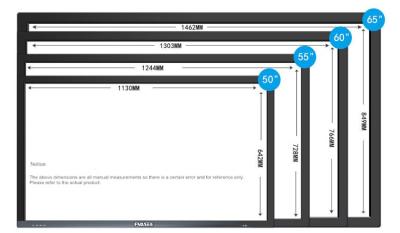 China 75 Inch Interactive Smart TV Touch Screen Whiteboard Teaching Display Computer HS-S7549 for sale