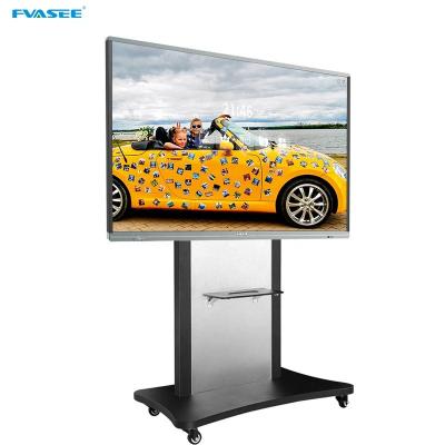 China School 65 Inch Interactive Whiteboard No Projector Smart Flat Screen With Built-in 3D Speaker Wireless Microphone for sale