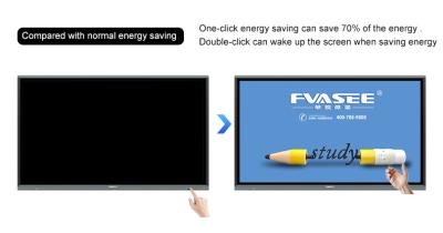 China School 65 Inch Interactive Whiteboard No Projector Smart Flat Screen With Built-in 3D Speaker Wireless Microphone for sale