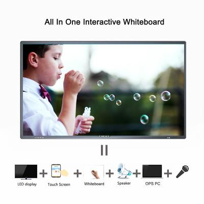 China 55 Inch AIO Wireless Digital Interactive Board for Teaching Infrared Touch Screen HS-S5535 for sale