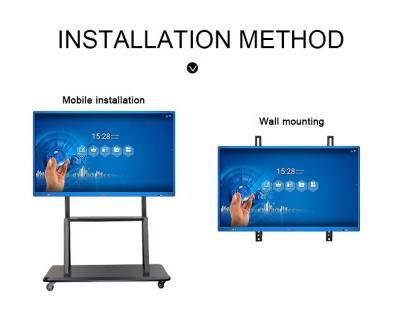 China Integrated Android Interactive Whiteboard Touch Screen 65 Inch for Classroom Video Conferencing for sale