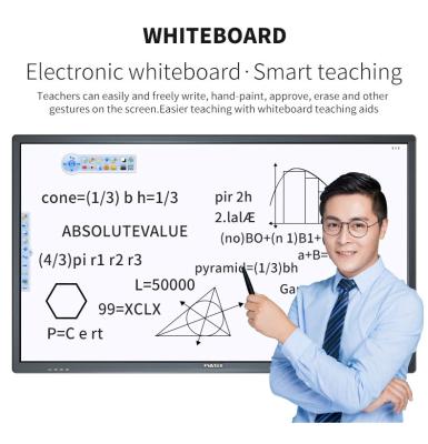China 75 Inch 4K Interactive Teaching Whiteboard for School Customized Color for sale
