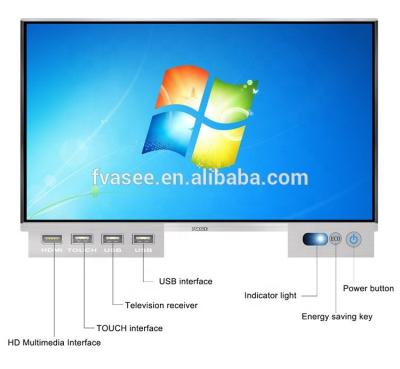 China 86 Inch Interactive Whiteboard All In One Touch Screen Monitor OPS PC 4K Ultra Thin for sale