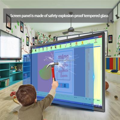 China 55 Inch Business Meeting Smart Interactive Panel Multi Finger IR Touch Screen LCD for sale
