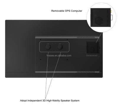 China 55 Inch Business Meeting Smart Interactive Panel Multi Finger IR Touch Screen LCD for sale