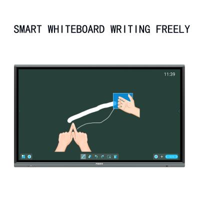 China 75 Inch 4K Interactive Whiteboard with IR Touch and Built in i3 i5 i7 CPU Smart Speakers for sale