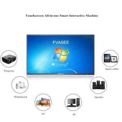 China 75 Inch Interactive Touch Screen Whiteboard for Classroom Education 10 Point Touch for sale