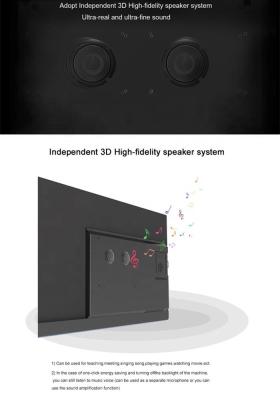 China 65 Inch Interactive Whiteboard 10 Point Touch Infrared Smart Board for Education Business for sale