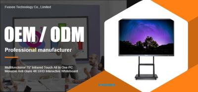 China Education Business Interactive Whiteboard  65 Inch 4K Smart Infrared for sale