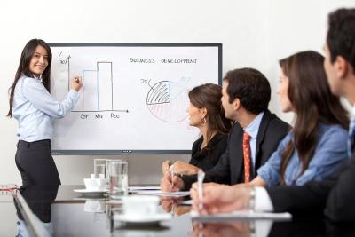 China Education Business Interactive Whiteboard  65 Inch 4K Smart Infrared for sale
