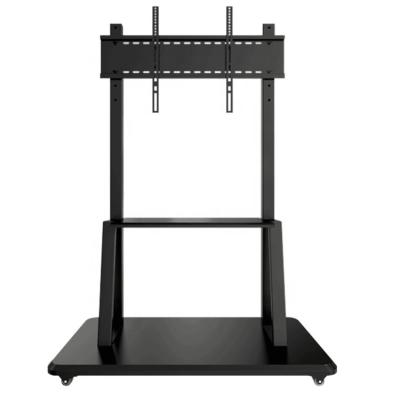 China Movable Exhibition Floor Stand With Wheels For 60 65 70 75 85 86 Inch Screen Interactive Monitors for sale