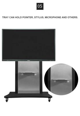 China Interactive Display Accessories Mobile Display Stand For 65 70 75 86 Inch Smart Panel for sale