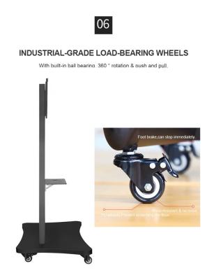China Interactive Display Accessories Mobile Display Stand For 65 70 75 86 Inch Smart Panel for sale