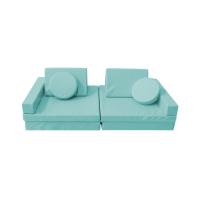 China Durable Flexible Seating Foam Kids Play Sofa With Micro-Suede Removable Cover for sale