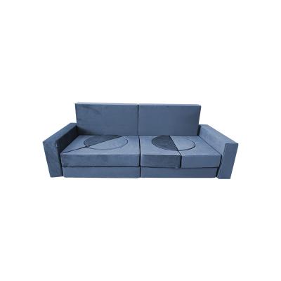 China 14PCS Velvet Fabric Play Room Couches Foam Climbing Blocks Machine Washable for sale