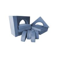 China 14PCS Velvet Fabric Play Room Couches Foam Climbing Blocks Machine Washable for sale