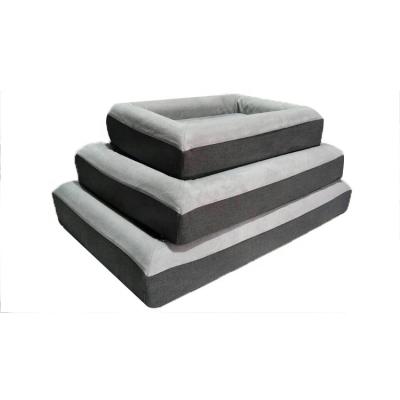 China Orthopedic Eggcrate Memory Foam Washable Dog Bed 91*58*18cm for sale