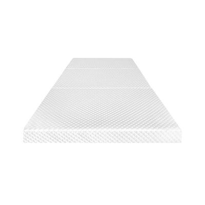 China Knitted Fabric Tri Fold Memory Foam Topper With Waterproof Lining for sale