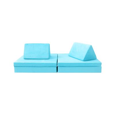 China Blue High Density Foam Play Foam Couch Furniture 11KG For Homeschool for sale