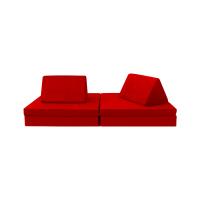 China High Density Foam Velvet Modular Sofa Couch Playscape Sofa CertiPUR-US for sale
