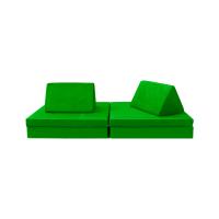 China High Density Foam Velvet Configurable Play Couch 6 Piece Modular Sofa For Toddlers for sale