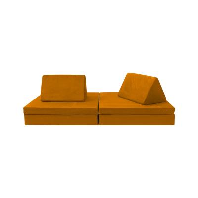 China Safe Indestructible Modular Play Foam Couch With Protective Liner for sale