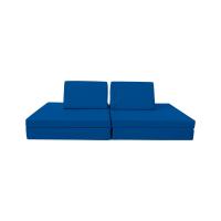 China Flexible Seating Modular Micro Suede Kids Play Sofa Couch For Playroom for sale