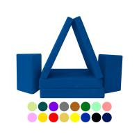 China Flexible Seating Modular Micro Suede Kids Play Sofa Couch For Playroom for sale