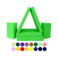 China 6 Piece Microsuede Foam Soft Play Couch No Inner Liner For Creative Kids for sale