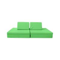 China 6pcs Foldable Foam Children'S Play Couch Sofa With 2 Triangle Pillows for sale