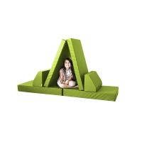 China Versatile 6pcs Foam Velvet Polyester Soft Flip Play Couch Children-Friendly for sale