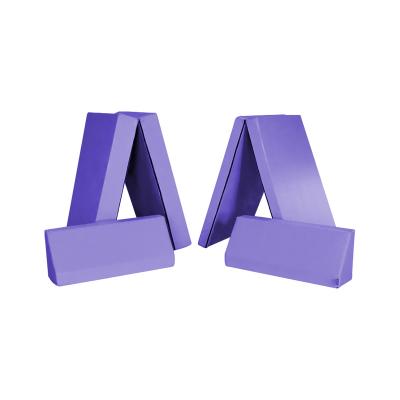 China Purple Versatile Microsuede Fabric Foam Play Couch For Playroom for sale