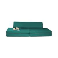 China Polyester Fabric Foam Play Set 6 Piece Modular Foam Kids Play Couch for sale