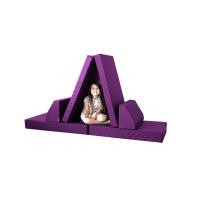 China 6 Piece Modular Foam Soft Play Couch Set Support OEM ODM OBM for sale