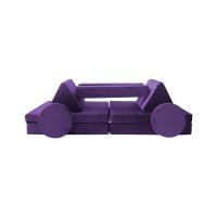 China 10pcs Velvet Fabric Kids Play Sofa Toddlers Couch For Playhouse for sale