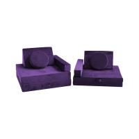 China 10pcs Velvet Fabric Kids Play Sofa Toddlers Couch For Playhouse for sale