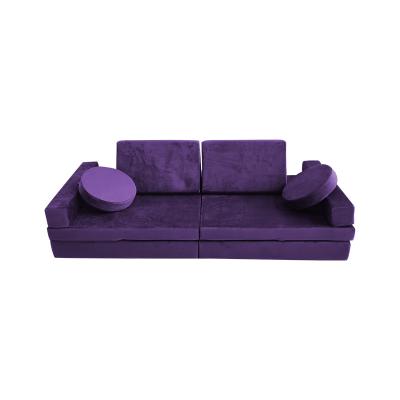 China 10pcs Velvet Fabric Kids Play Sofa Toddlers Couch For Playhouse for sale