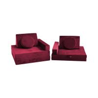 China Triangle Cushion Base Polyester Inner Liner Play Couch Set Sofa for sale