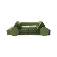China Toddler Velvet Fabric Waterproof Liner Modular Play Couch Set Certified Safe for sale