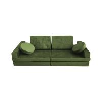 China Toddler Velvet Fabric Waterproof Liner Modular Play Couch Set Certified Safe for sale