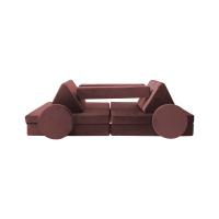 China Waterproof Inner Liner 10 Pieces Foam Modular Play Mat Couch Soft Furniture for sale