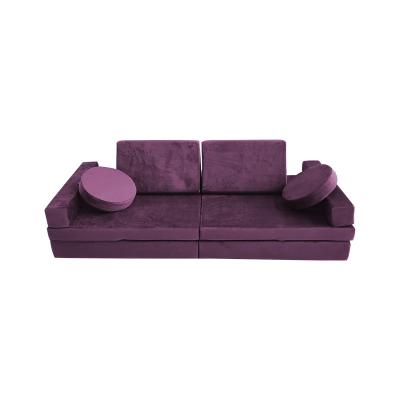 China OEKO-TEX 10PCS Kids Play Sofa Modular Foam Couch OEM ODM OBM for sale