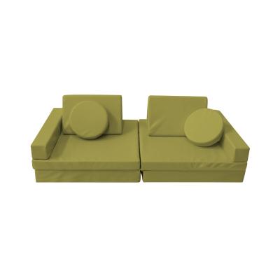 China Half Cylinder Triangle Rectangle 10PCS Modural Foam Play Mat Couch Play for sale