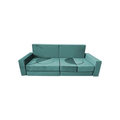 China Wrinkle-Resistant Foam Play Couch 14PCS Modular Foam Playroom Sofa for sale